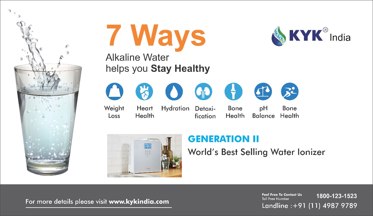 7 Ways Alkaline Water Helps You Stay Healthy | KYK India